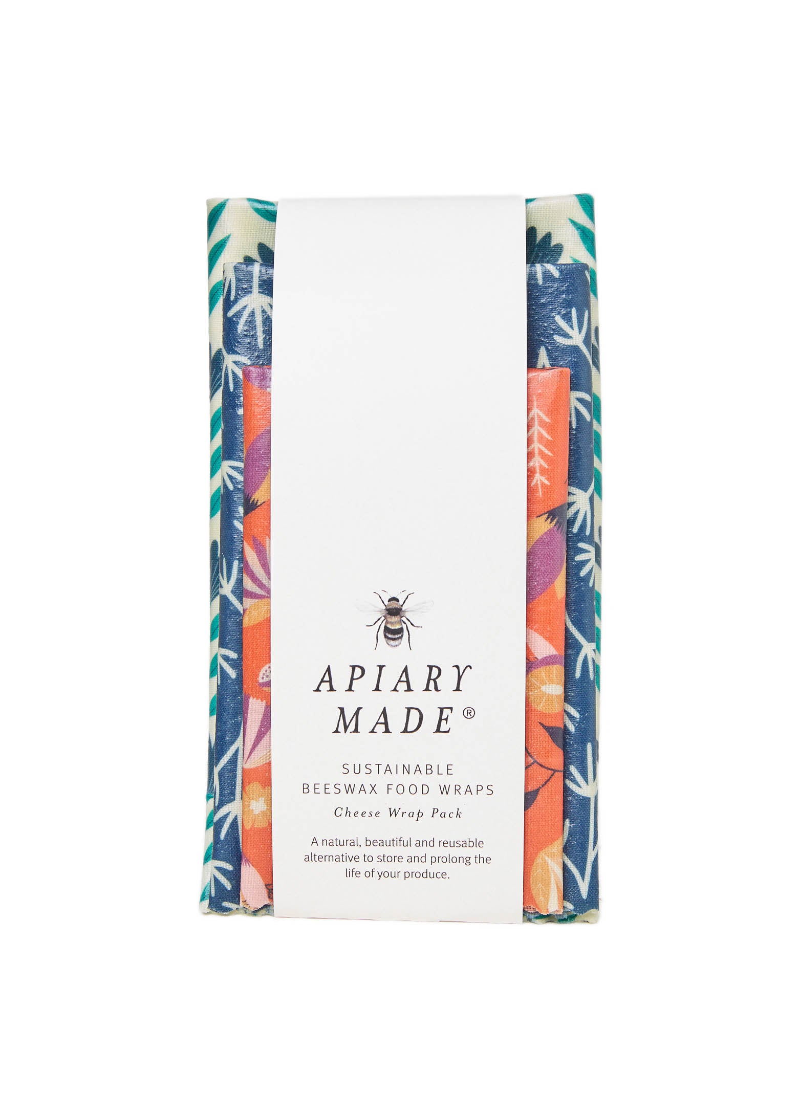 Cheese and Small Goods: Three Pack Beeswax Wraps – Apiary Made